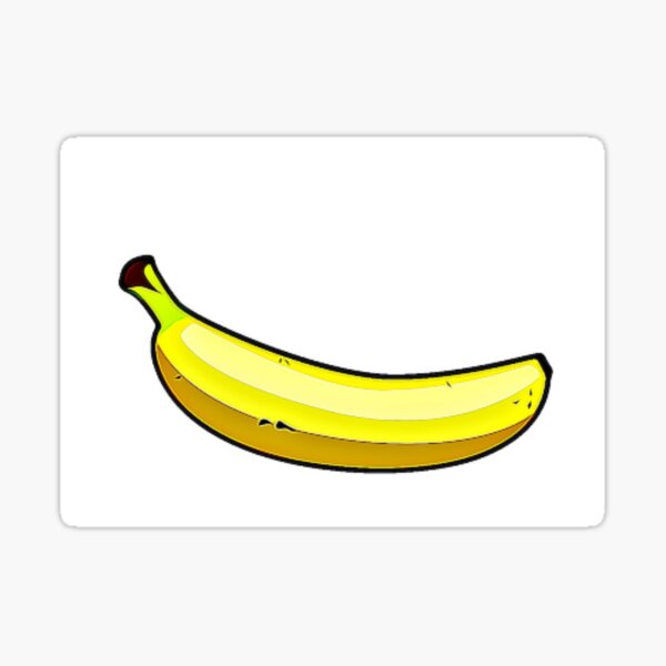 "Delicious ripe banana fruit" Sticker for Sale by Foka123 | Redbubble