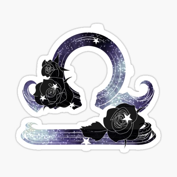 "Zodiac Libra" Sticker for Sale by RefinedDoodles | Redbubble