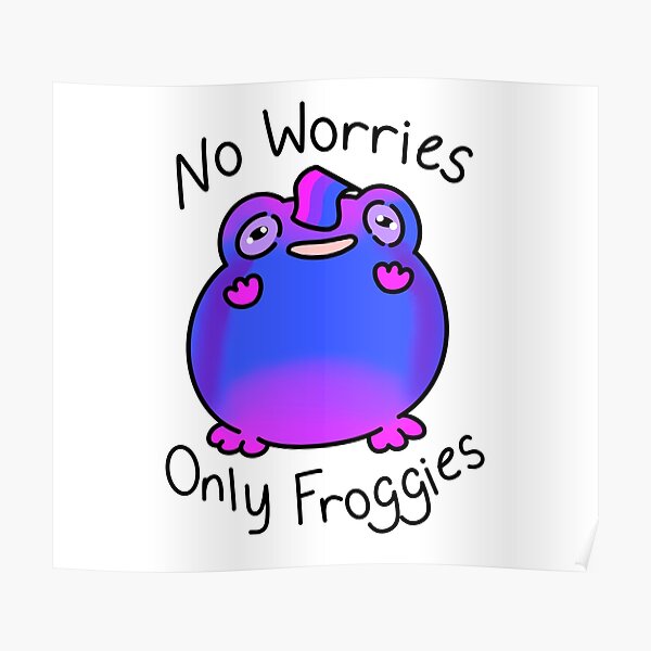 "Pride Froggie (Bi)" Poster for Sale by atlas-design | Redbubble
