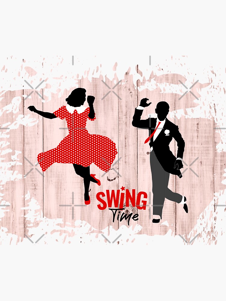 "Swing Music Jitterbug " Sticker for Sale by joseech | Redbubble