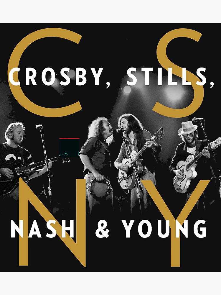 "crosby stills nash & young" Sticker for Sale by rmoehler3r | Redbubble