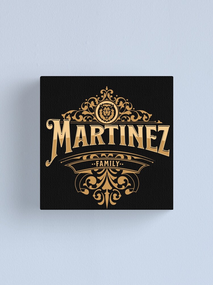 "Cool Vintage Style Family Martinez " Canvas Print for Sale by ...