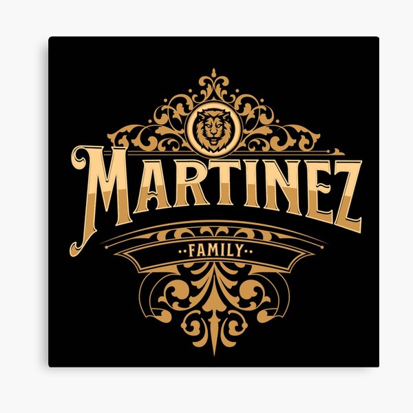 "Cool Vintage Style Family Martinez " Canvas Print for Sale by ...