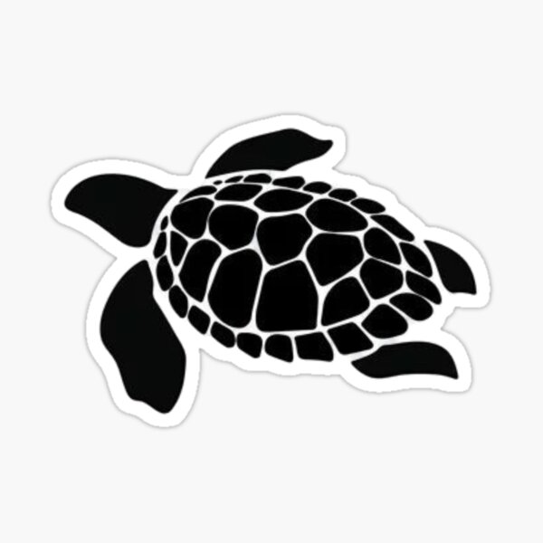 "Black turtle " Sticker for Sale by Marouadesign1 | Redbubble