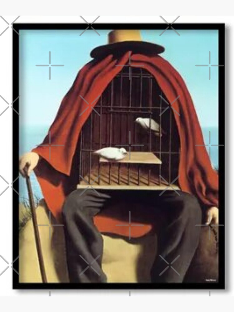 "Art by rené magritte the therapeutist classic draw " Art Print for ...
