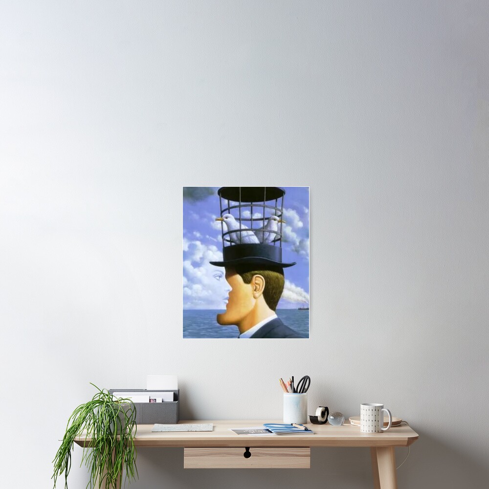 "Art by rené magritte cage of peace the great war draw " Poster for ...