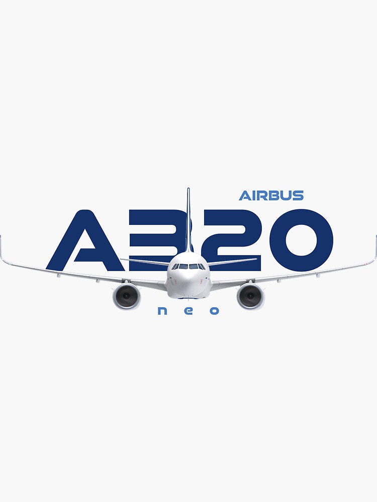 "Airbus A320 Neo" Sticker for Sale by Eng-AKR | Redbubble