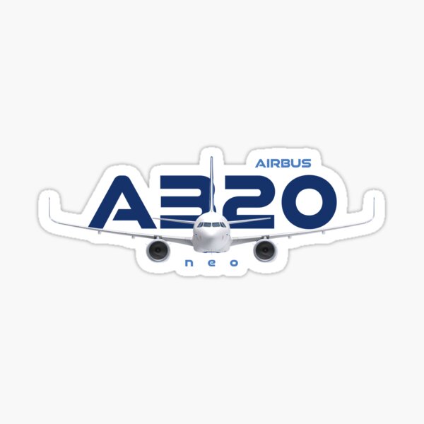 "Airbus A320 Neo" Sticker for Sale by Eng-AKR | Redbubble