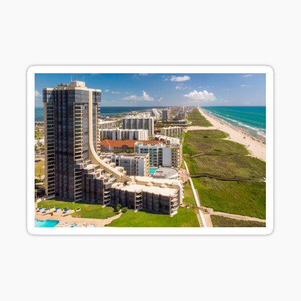 "South Padre Island, Texas Skyline" Sticker by RaulCano82 | Redbubble