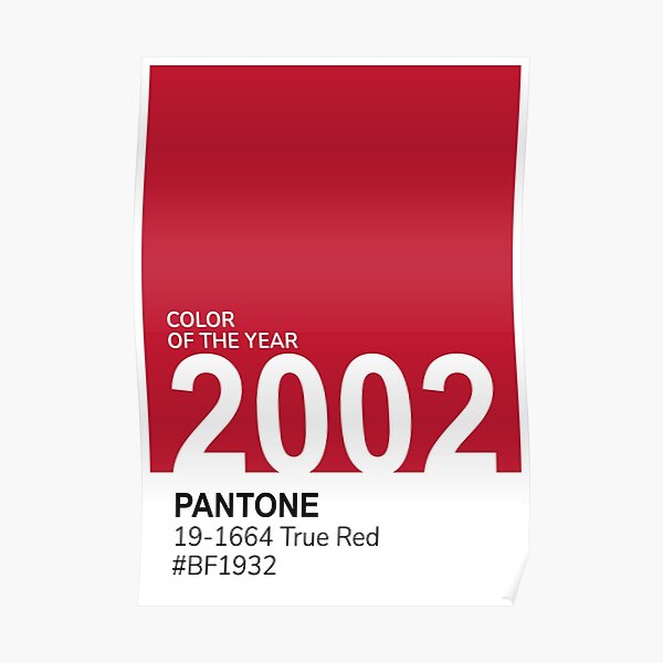"Color Pantone of the Year 2002" Poster for Sale by HuckleberryArts ...