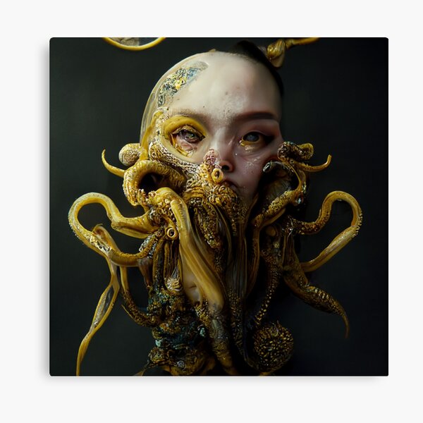 "Cthulhu Lady #2 | HP Lovecraft | Alphonse Mucha | Cthulhu | Dagon | 3D ...