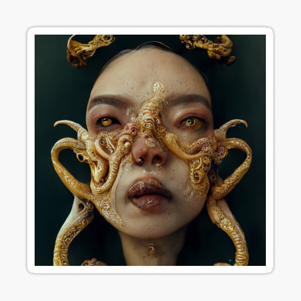 "Cthulhu Lady #3 | HP Lovecraft | Alphonse Mucha | Cthulhu | Dagon | 3D ...