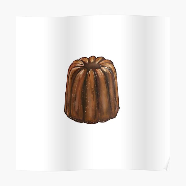 "French Canele drawing" Poster for Sale by hasbullamango | Redbubble