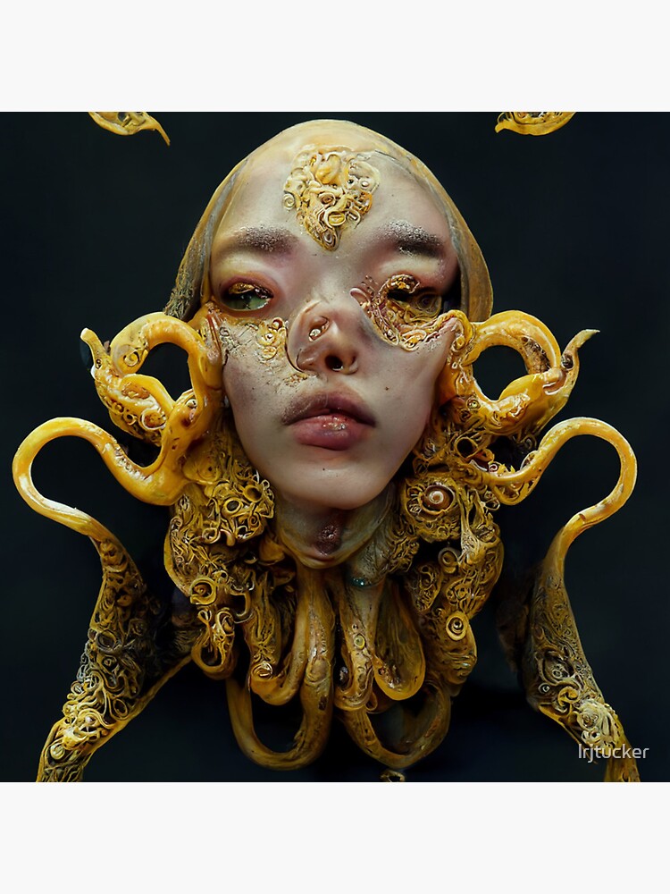 "Cthulhu Lady #5 | HP Lovecraft | Alphonse Mucha | Cthulhu | Dagon | 3D ...