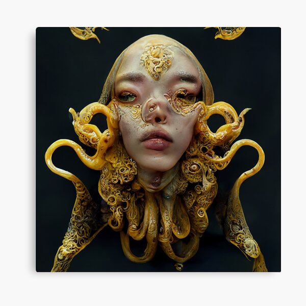 "Cthulhu Lady #5 | HP Lovecraft | Alphonse Mucha | Cthulhu | Dagon | 3D ...