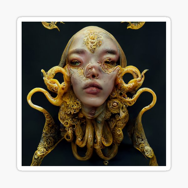 "Cthulhu Lady #5 | HP Lovecraft | Alphonse Mucha | Cthulhu | Dagon | 3D ...