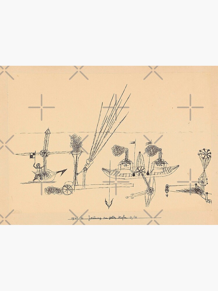 "Paul Klee Yellow Harbor Drawing Zeichnung zum gelben Hafen ( Abstract ...
