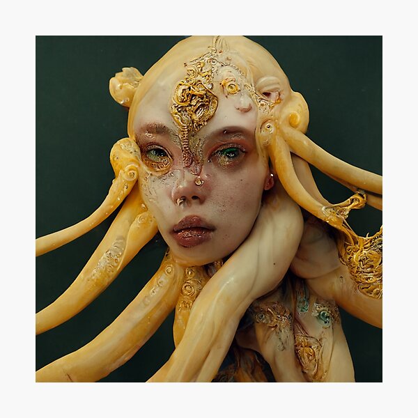 "Cthulhu Lady #7 | HP Lovecraft | Alphonse Mucha | Cthulhu | Dagon | 3D ...