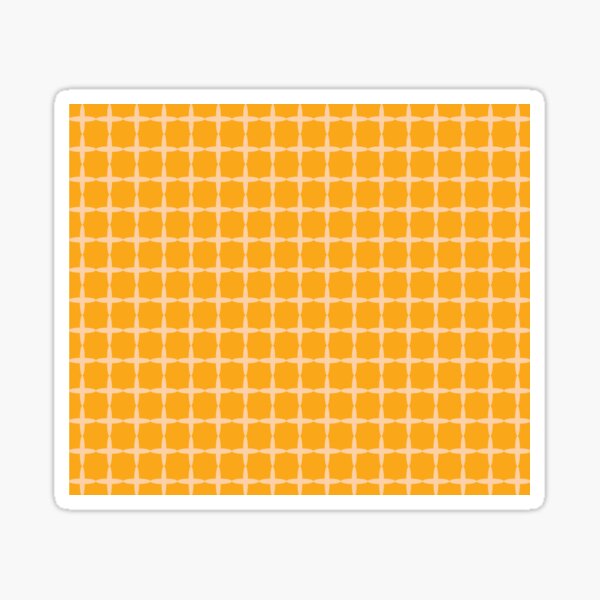 "Peach Crosses And Dutch Orange Squares" Sticker for Sale by ...