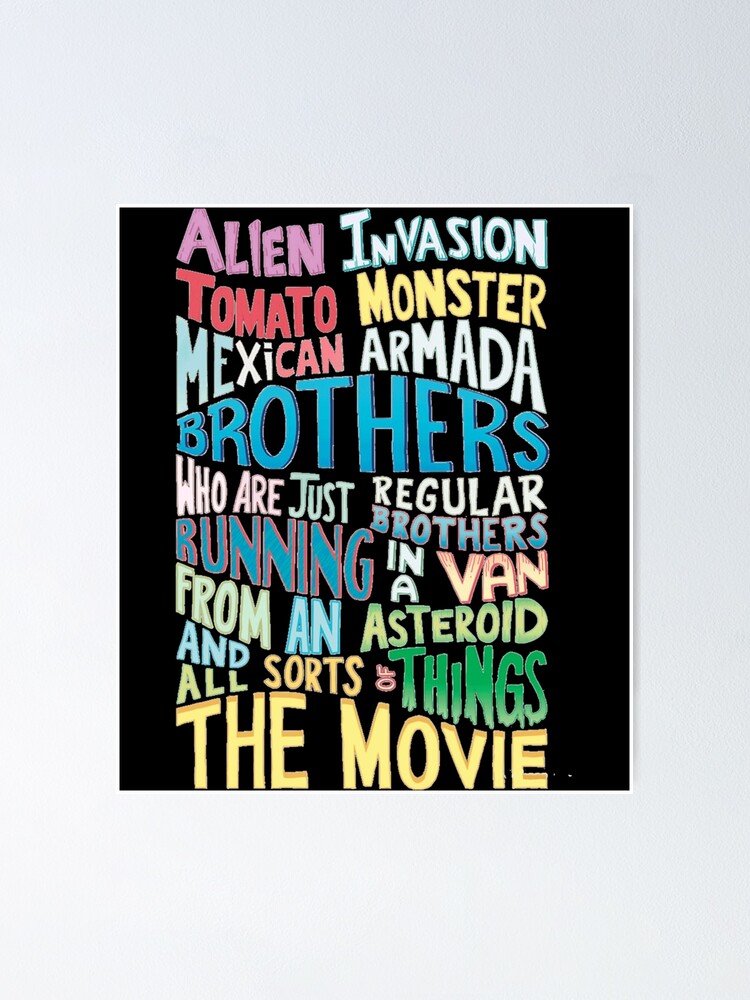Póster «Alien Invasion Tomato Monster Hermanos de la Armada Mexicana ...