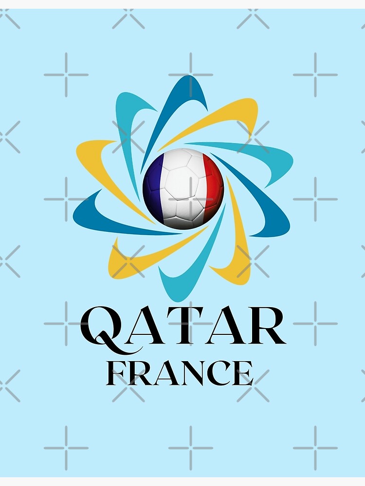 Póster «Selección de fútbol de Qatar Fútbol Francia» de DesignsbyMona ...