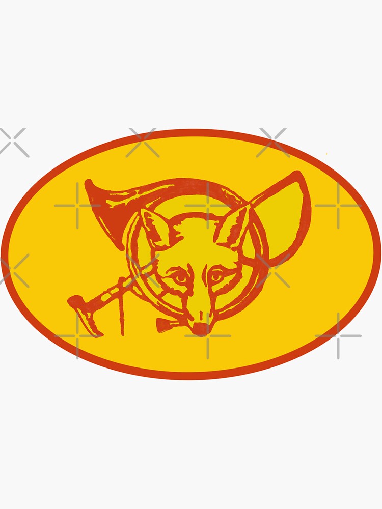 "Fox Hunting " Sticker for Sale by LolaLadybird | Redbubble