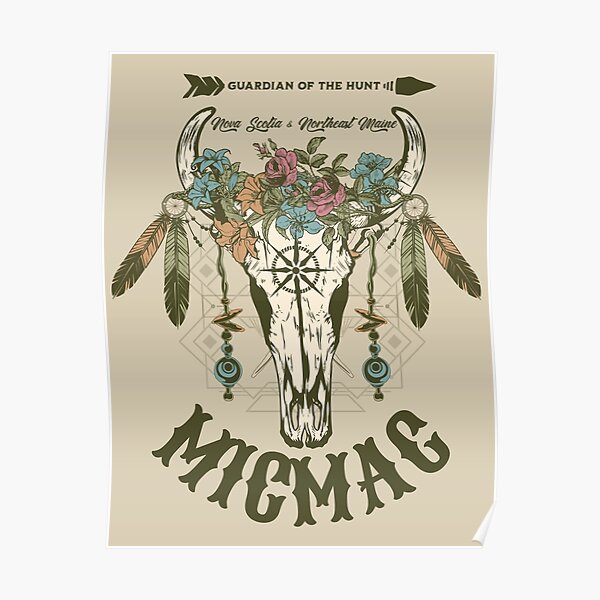 "Micmac Indian indigenous tribe Nova Scotia and northeast Maine" Poster ...
