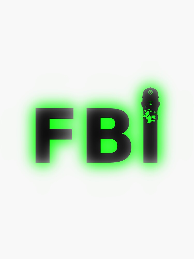 "FBI Glowie" Sticker for Sale by EveryThangGoes | Redbubble