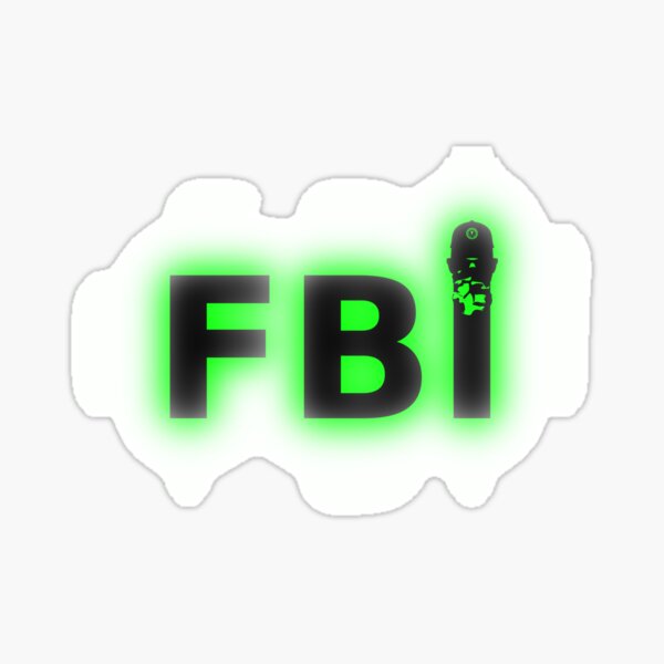 "FBI Glowie" Sticker for Sale by EveryThangGoes | Redbubble