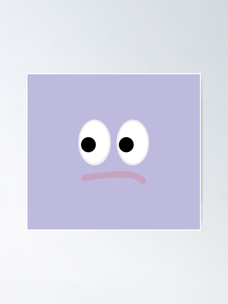 "Disappointed Face Nude Lips Side Eye Meme" Poster for Sale by ...