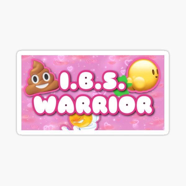 "IBS warrior" Sticker for Sale by Grass M | Redbubble
