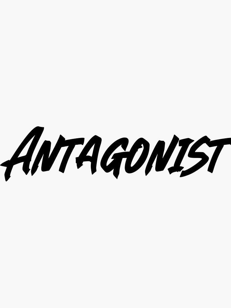 "Antagonist" Sticker for Sale by RadicalAM | Redbubble
