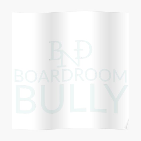 "Bitcoin Bully Design Monogram / Black & White Billionaire Dons" Poster ...