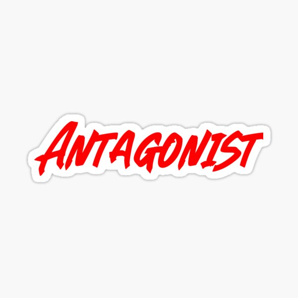 "Red Antagonist" Sticker for Sale by RadicalAM | Redbubble