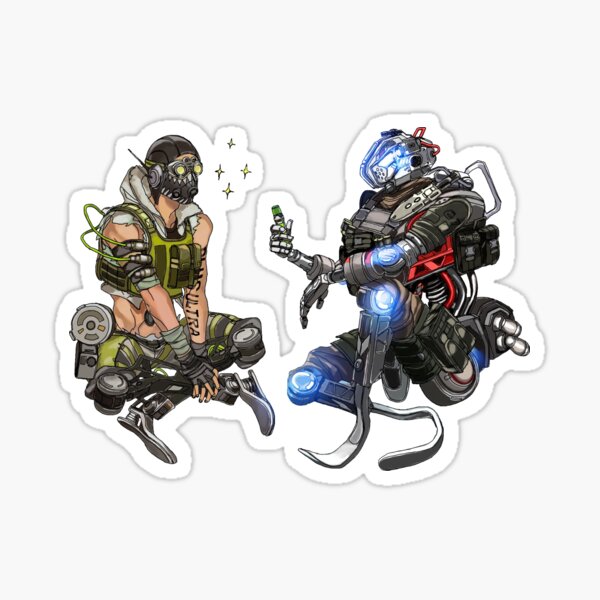 "Stim Pilot and Octane" Sticker for Sale by Tundra9 | Redbubble