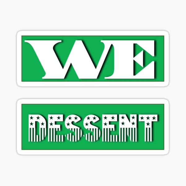 "We Dessent Equal Sign" Sticker for Sale by UEGear | Redbubble