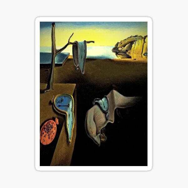 "The Persistence of Memory by Salvador Dali " Sticker for Sale by ...