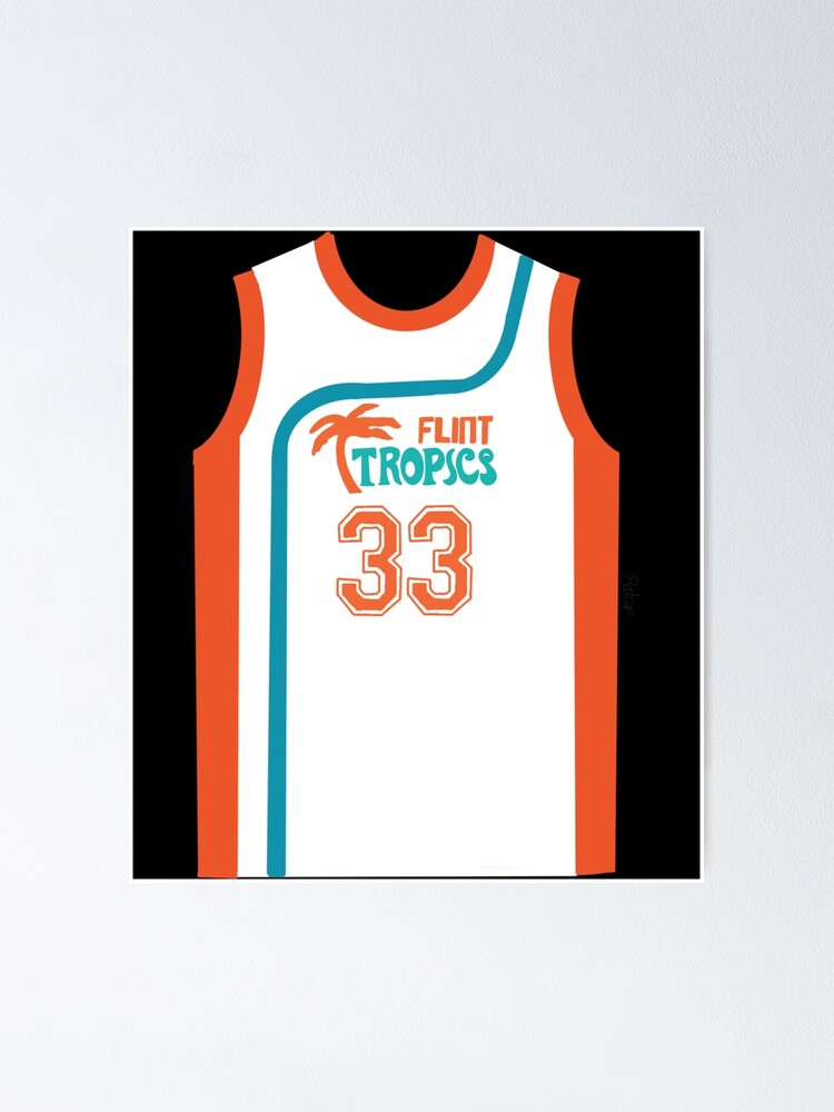 "Semi-Pro Flint Tropics Jersey Sticker" Poster for Sale by ...