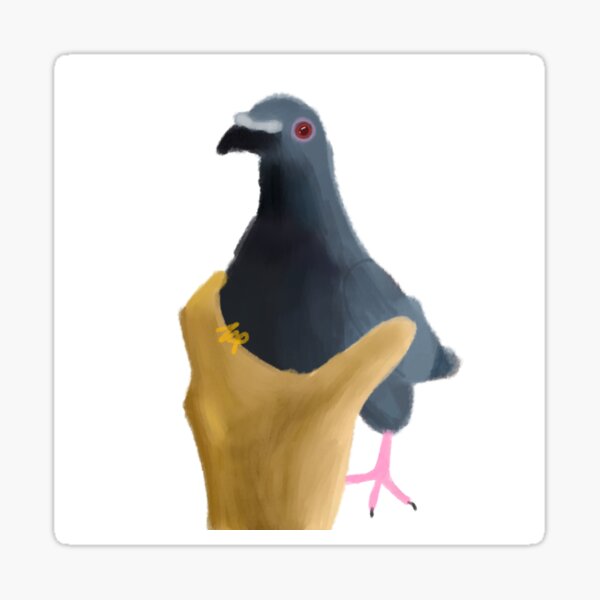 "Grab Pigeon Original design" Sticker for Sale by MarchingMayhem ...