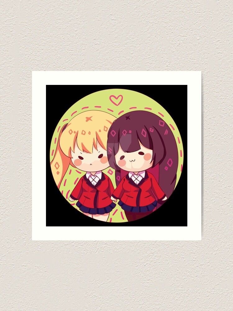 "Yumeko Jabami Mary Saotome Chibi" Art Print for Sale by MangaMolly ...