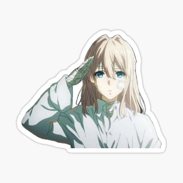 "Violet Evergarden" Sticker for Sale by AniePieArt | Redbubble