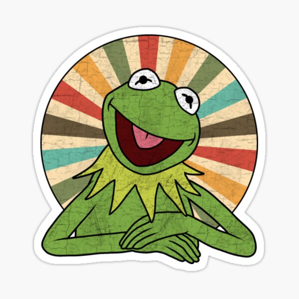 "Vintage Kermit The Frog " Sticker for Sale by MichaelRojas1 | Redbubble