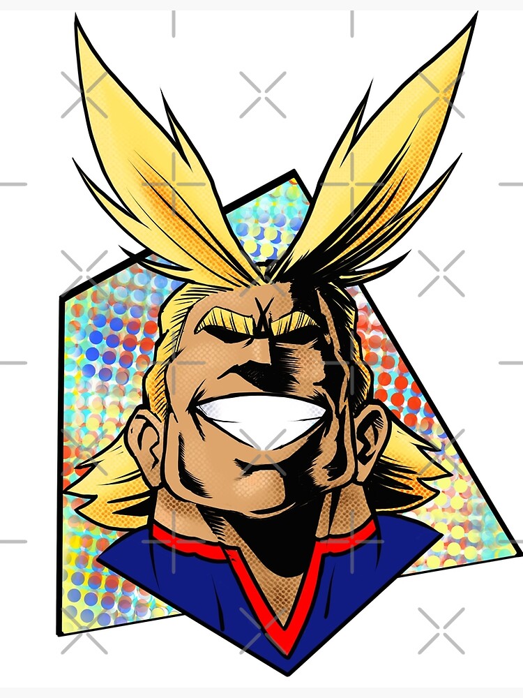 "All Might is here!" Poster for Sale by Wxyzptlk | Redbubble