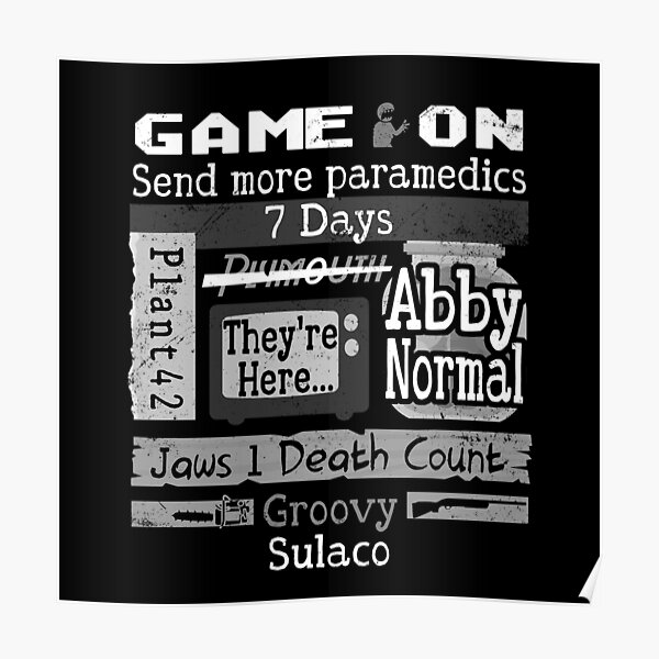 "Ice Breaker Horror Trivia Conversation Starter Friend Finder Grunge BW ...