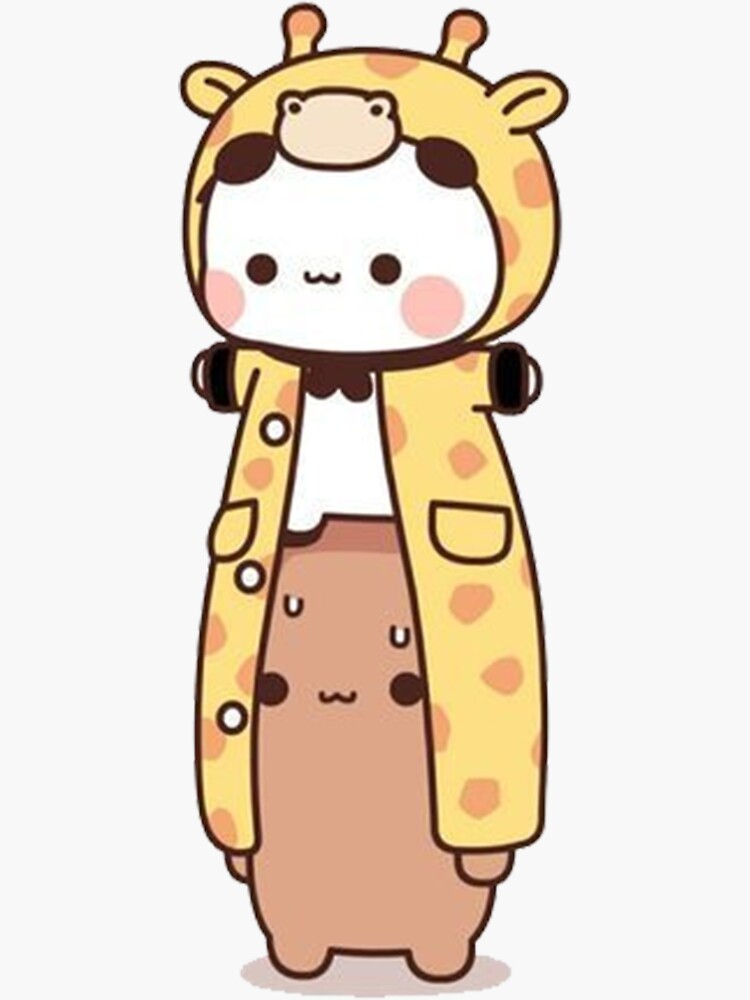 "Funny Dudu And Bubu Are Cosplaying A Giraffe" Sticker for Sale by ...