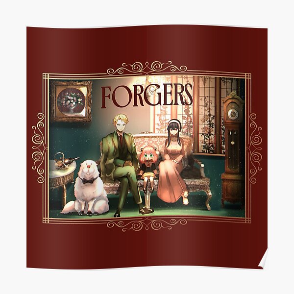 "Traditional Forger Family Photo (on Burgundy)" Poster for Sale by ...