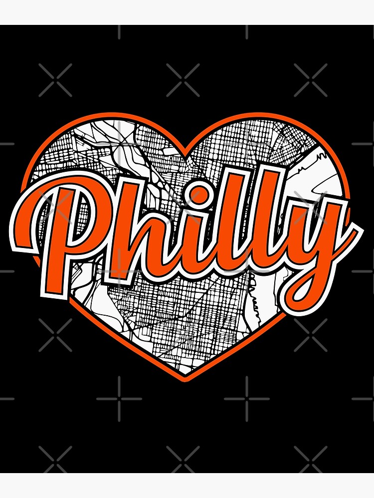 "Love Philadelphia Hockey Heart Philly City Map" Poster for Sale by ...