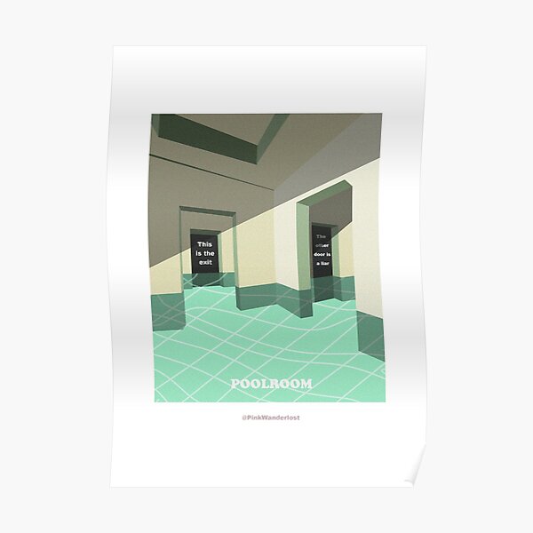 "The poolroom - Liminal space concept" Poster for Sale by Weidesign ...