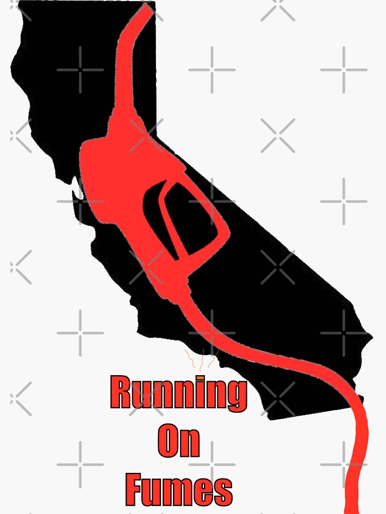 "Running On Fumes" Sticker for Sale by AbnerMalatees | Redbubble