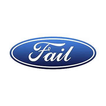 "FAIL - PARODY LOGO" Sticker for Sale by IncubeeWords | Redbubble